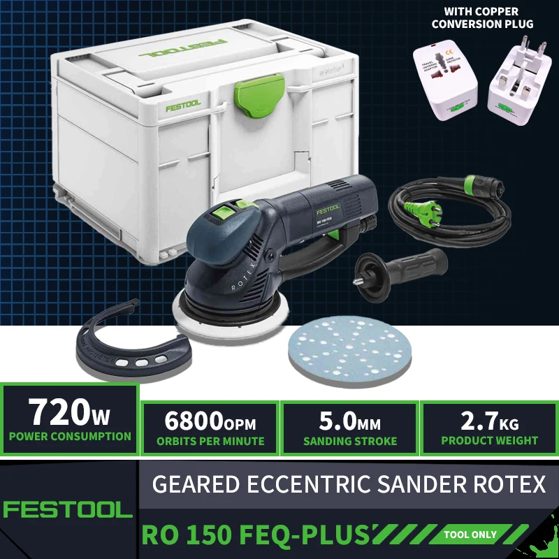 Festool-RO-150-FEQ-Plus-Geared-Eccentric-Sander-ROTEX-Power-Tools-220V ...
