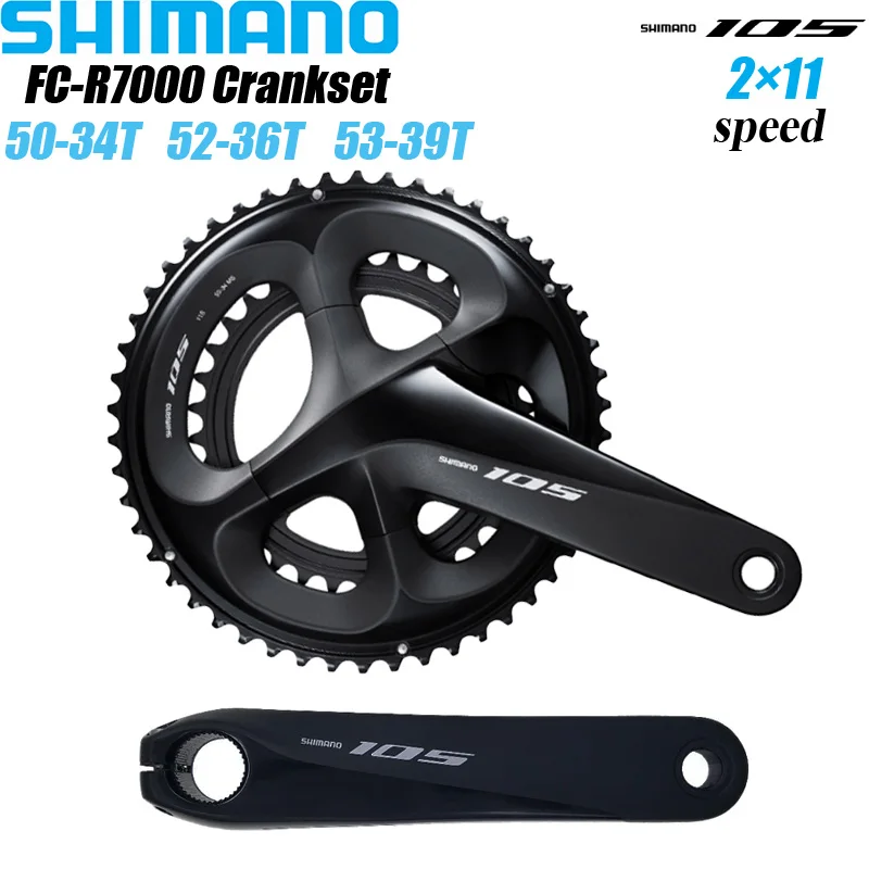 SHIMANO-105-HOLLOWTECH-II-FC-R7000-Road-Bike-Crankset-2x11-Speed-R7000 ...