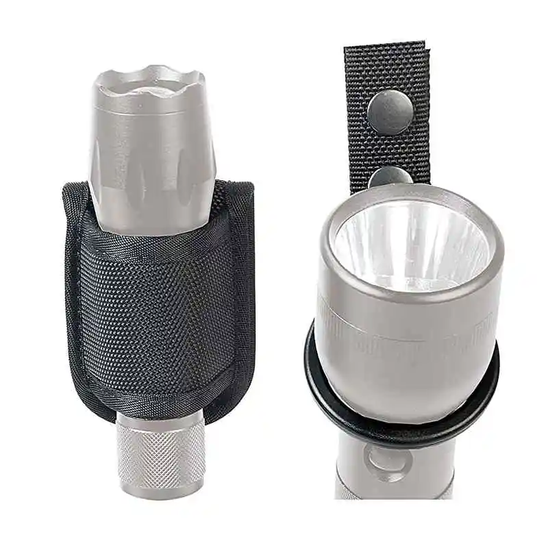 Tactical-Flashlight-Holster-Pouch-Military-Police-Duty-Belt-Open-Top ...