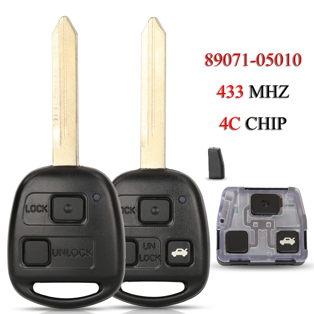 jingyuqin 89071-05010 Remote Smart Car Key For Toyota Avensis Yaris ...