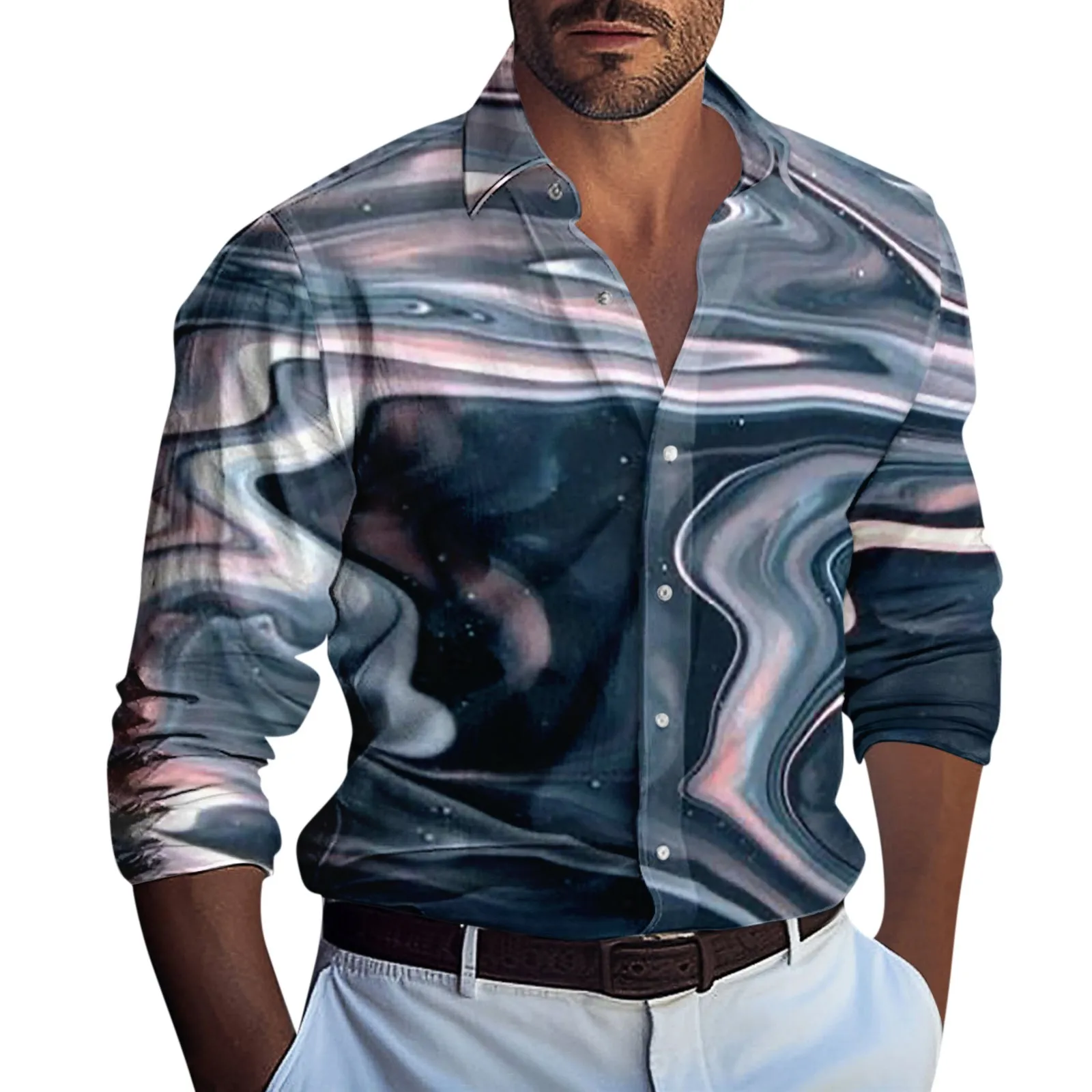 Shirts-Blouses-Elegant-Handsome-Shirts-For-Men-Low-Price-Turndown ...