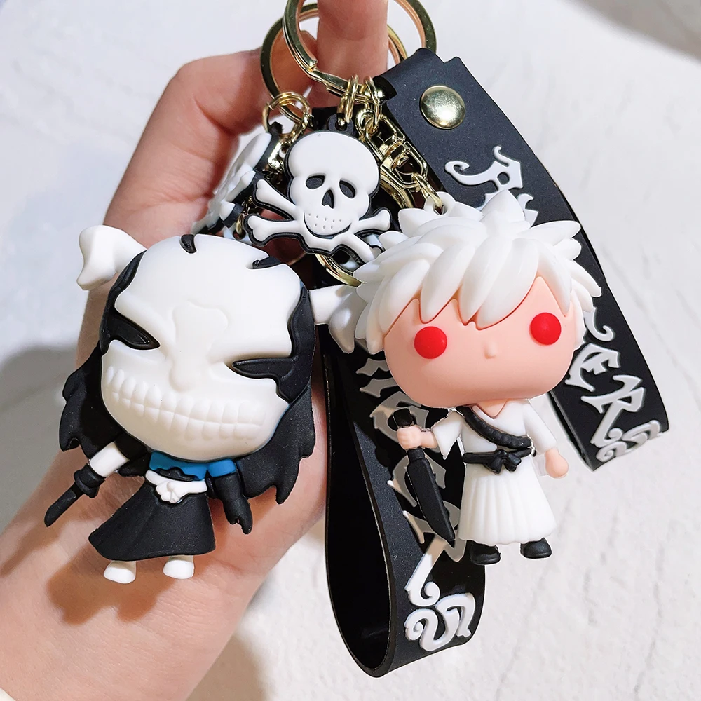 Anime-Bleach-Keychain-Cosplay-Kurosaki-Ichigo-Silicone-Pendant-Keyring ...