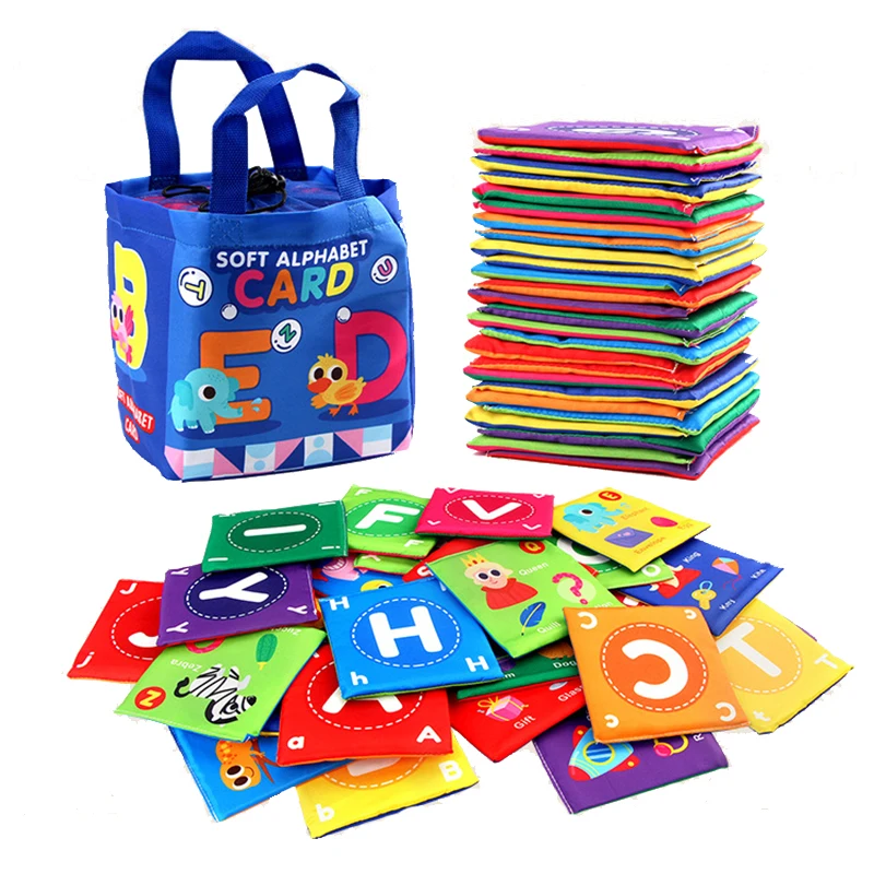 High-Contrast-Soft-Flash-Cards-with-Cloth-Storage-Bag-for-Baby-Infant ...