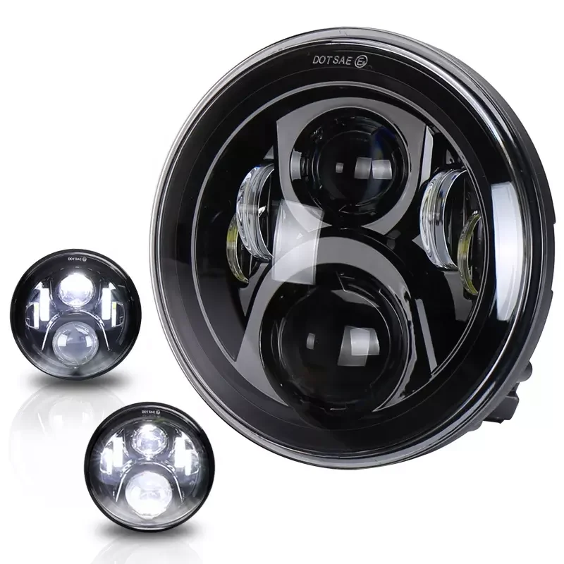 7-inch-Motorcycle-LED-Headlight-For-Harley-Ultra-Classic-Electra-Glide ...