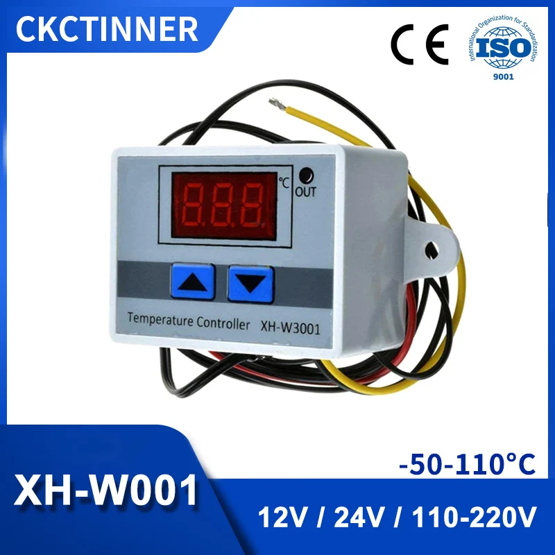 XH-W3001-Temperature-Controller-10A-Thermostat-Digital-LED-Thermometer ...