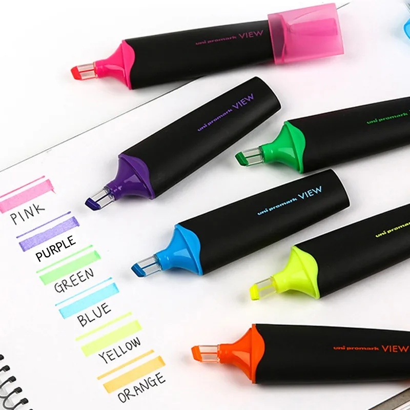 Creative-6-color-Oblique-Headed-Highlighters-Office-Teacher-Marking ...