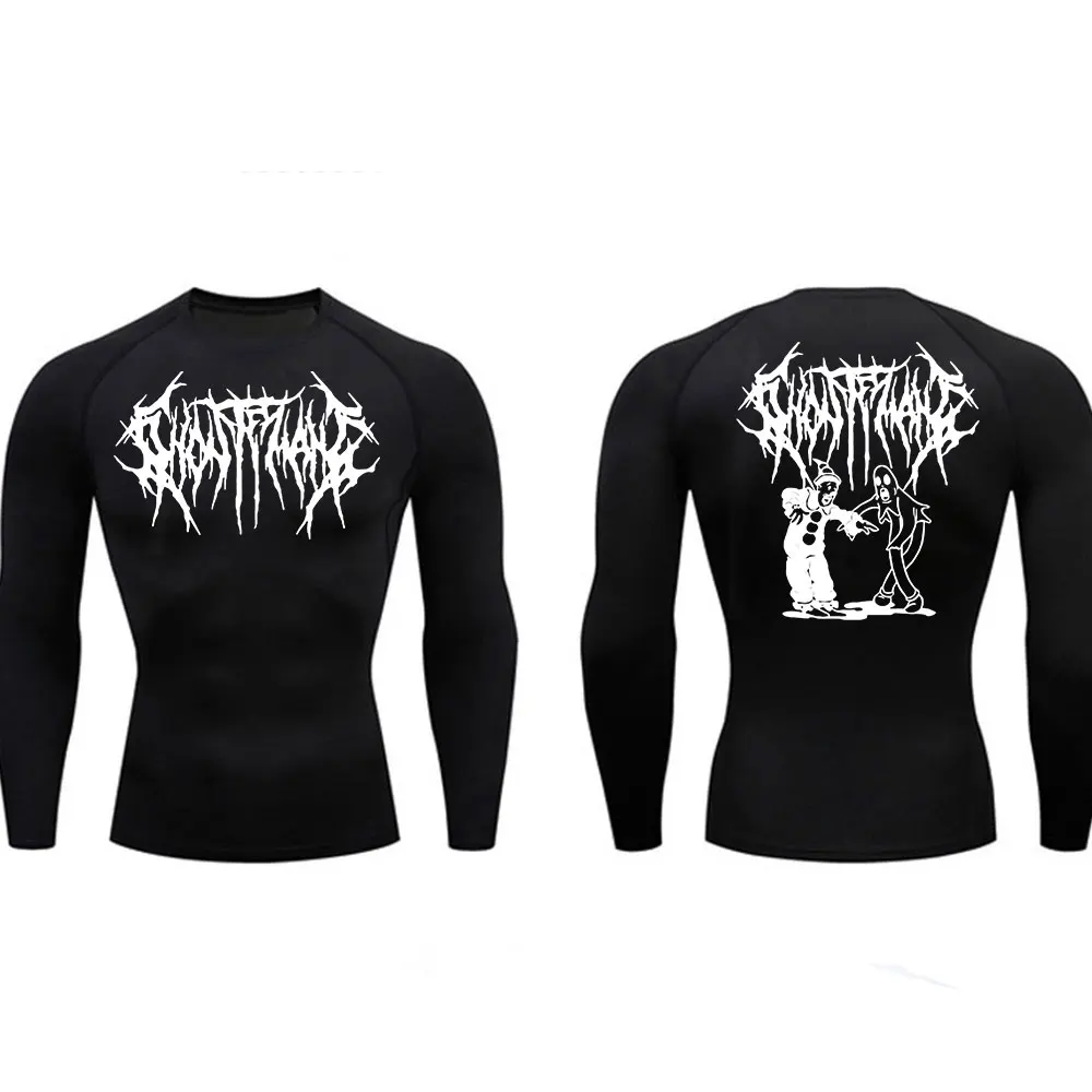 Men-Compression-Shirt-Fitness-Long-Sleeve-Sport-Y2K-Ghost-Print-Shirts ...