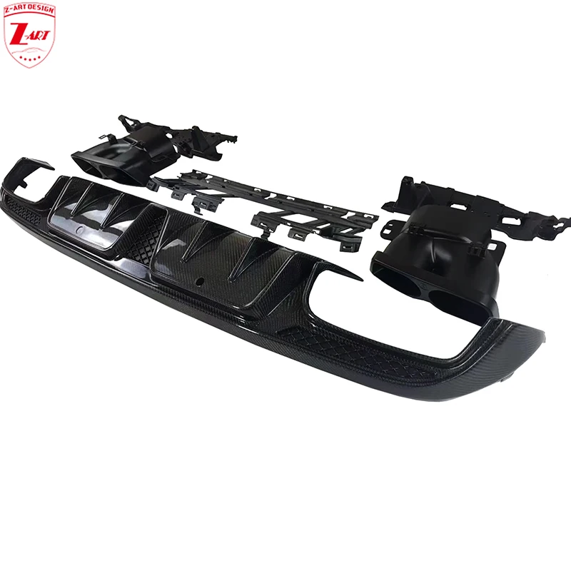 Z-ART-Carbon-Fiber-Rear-Chin-for-C63-Carbon-Fiber-Rear-Diffuser-for ...