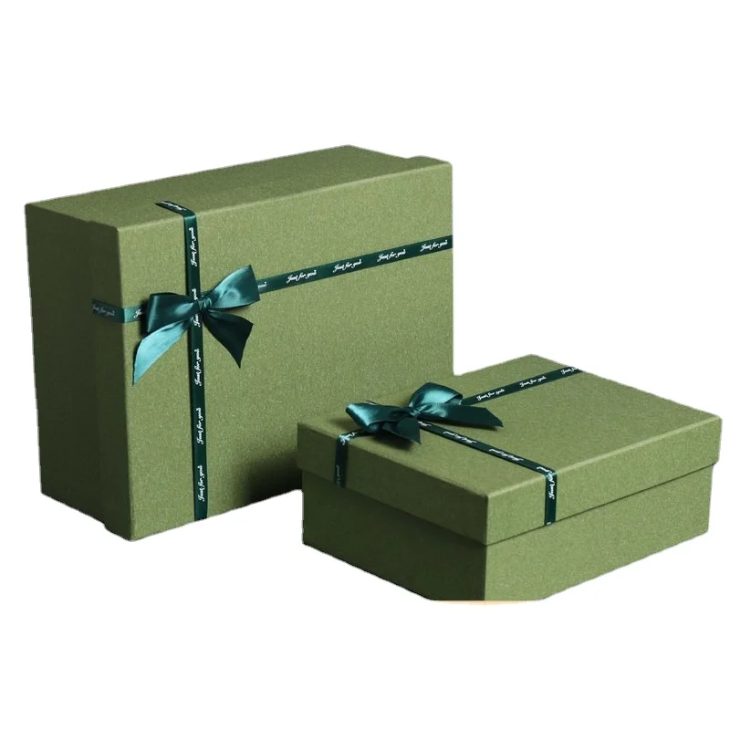 Green Birthday Present Box