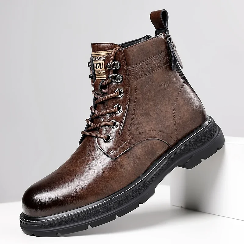 British-Style-Men-s-Genuine-Leather-Boots-Fashionable-Business-Short ...