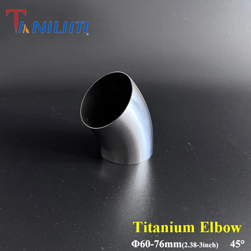 Gr2 Exhaust 60/63/70/76x1.0mm Titanium Bends 45 Degree Titanium Elbow ...