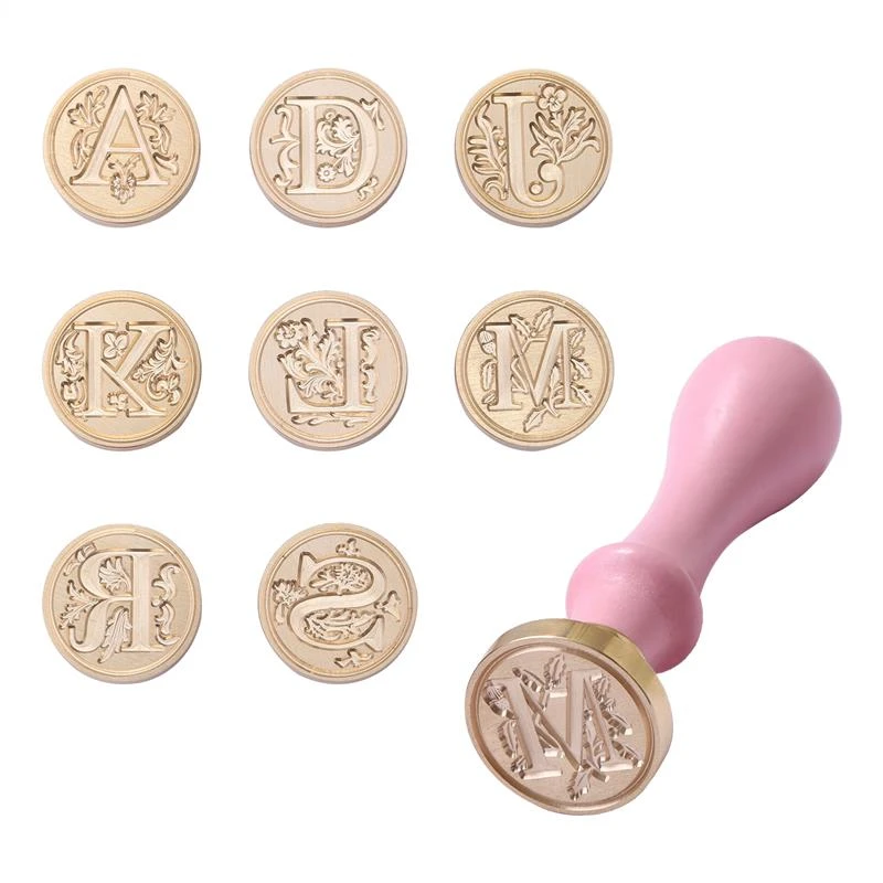 26 Letter A - Z Retro Wax Seal Stamp Alphabet European Letter Retro ...
