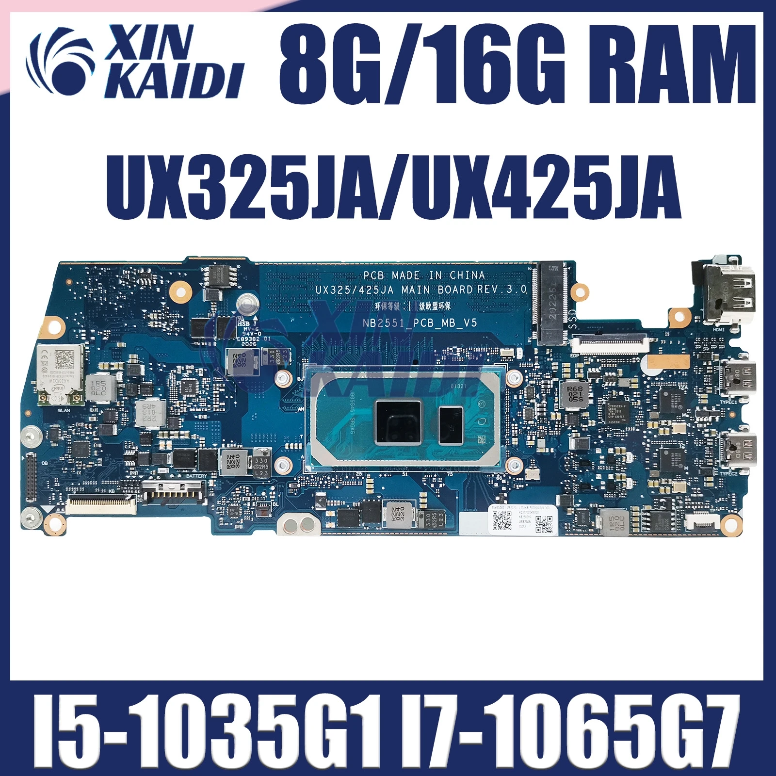 UX325-425JA-Mainboard-For-ASUS-UX425JA-U4700JA-BX425JA-RX425JA-UX325JA ...