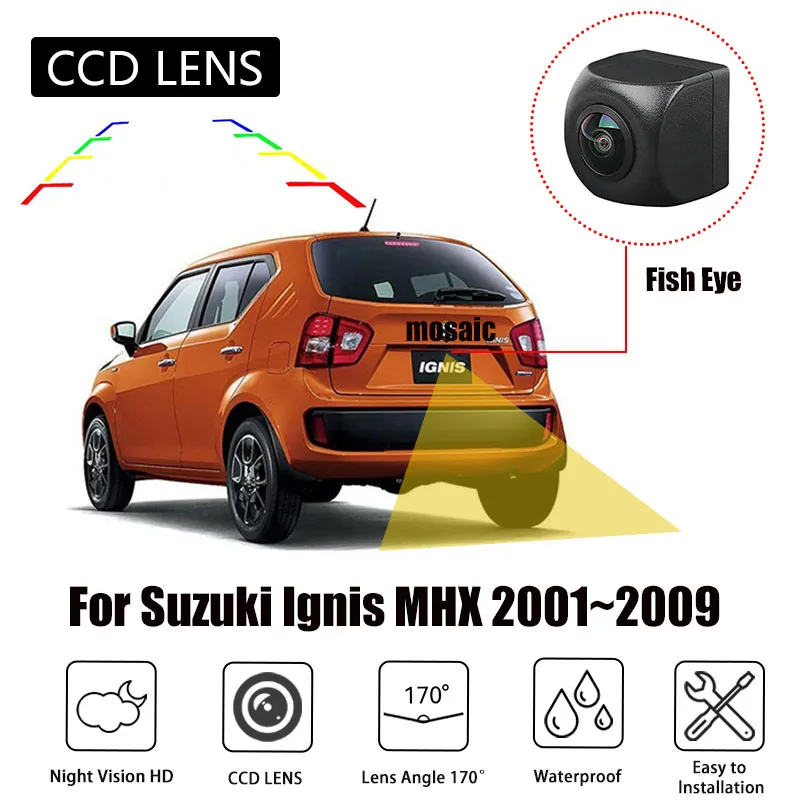 Fish-Eye-Rear-View-Camera-For-Suzuki-Ignis-MHX-2001-2009-HD-Night ...