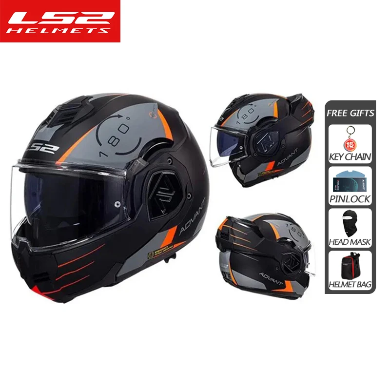 LS2-FF906-Advant-Flip-Up-Full-Face-Helmets-Motorcycle-Modular-Double ...