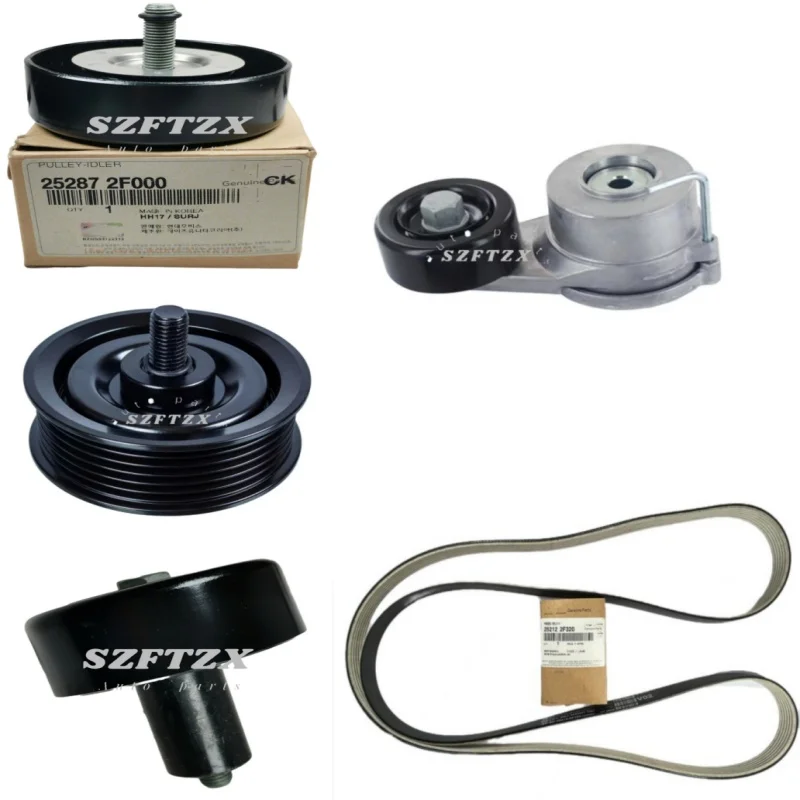 Genuine-New-Belt-Tensioner-Kit-252812F000-2528727060-252122F310-5PCS ...