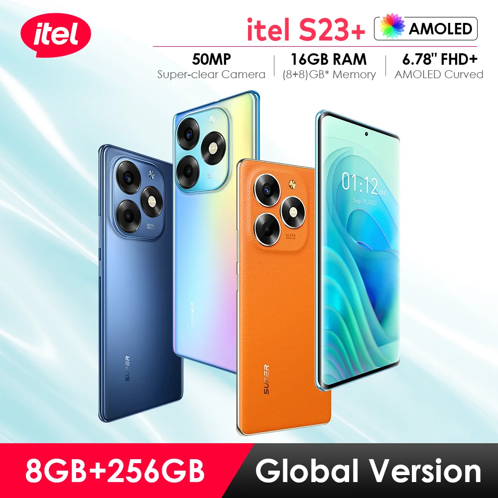itel-S23-S23-Plus-Cellphone-4G-NFC-Android-Smartphone-16GB-256GB-6-78 ...