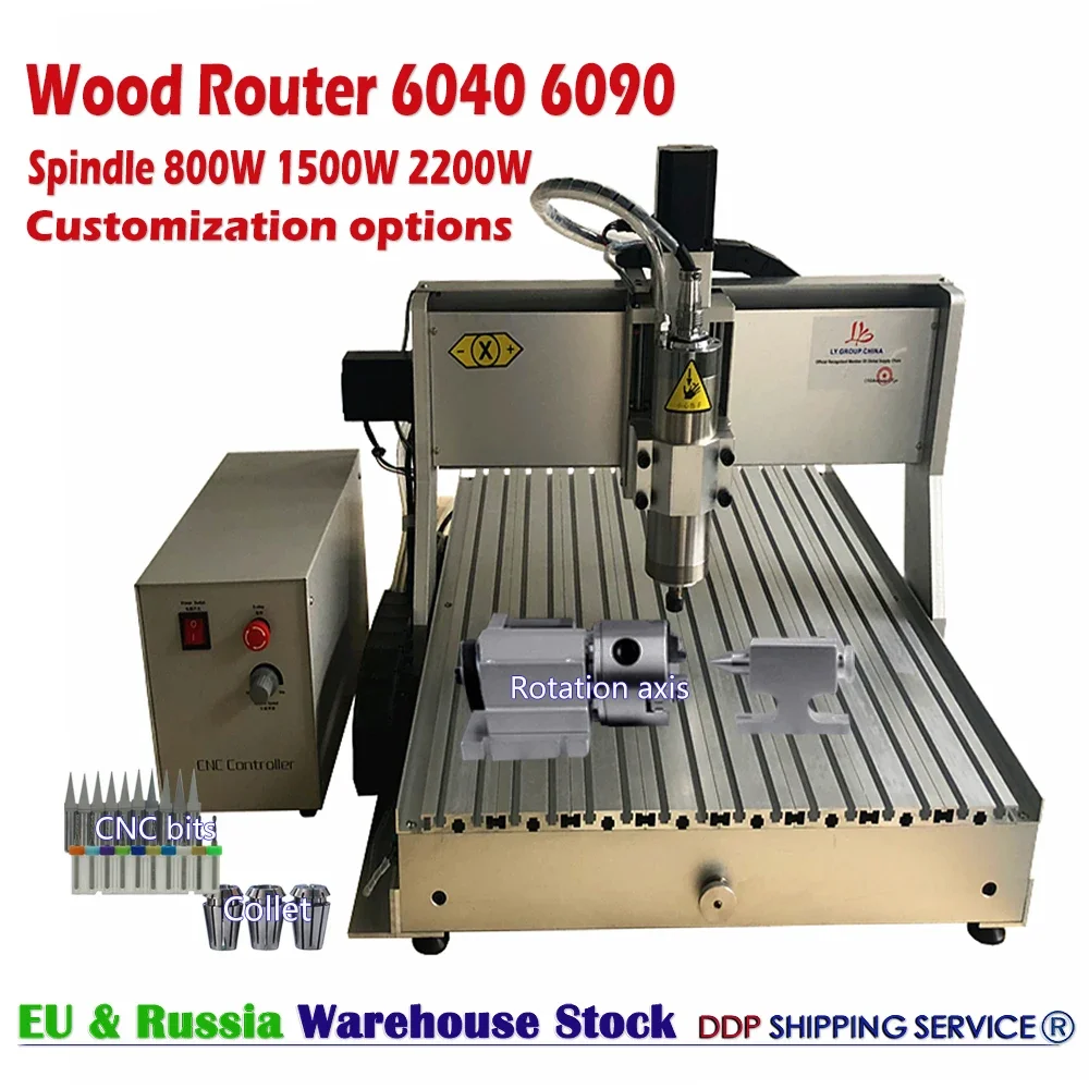 LY-Metal-Engraving-Machine-USB-6040-6090-3-Axis-4-Axis-Wood-Router ...