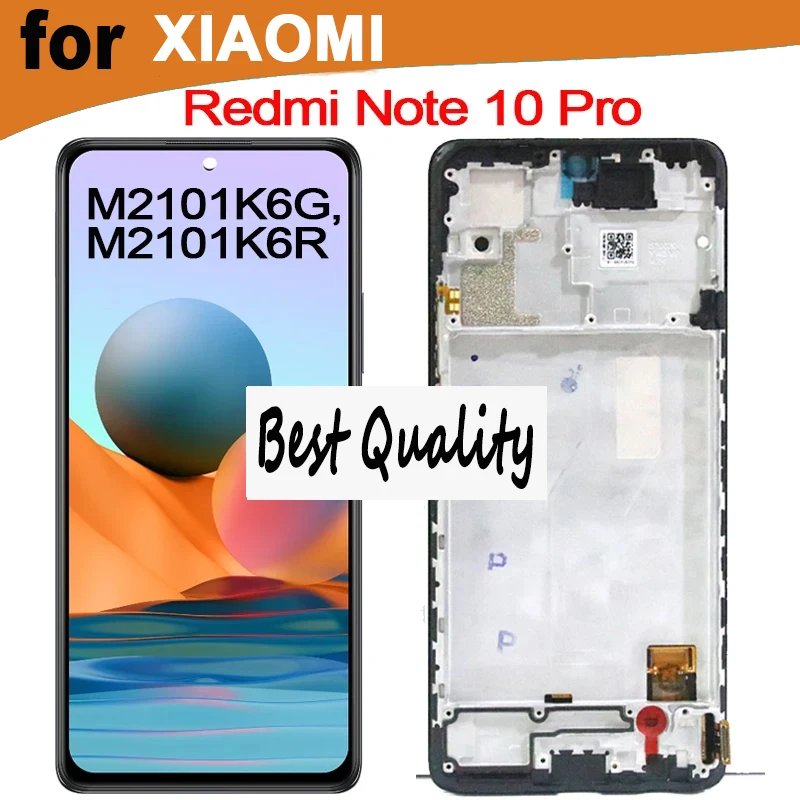 Original-AMOLED-6-67-LCD-Replacement-for-Xiaomi-Redmi-Note-10-Pro-Touch ...