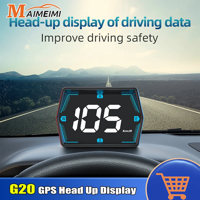 G20-GPS-Speedometer-Heads-Up-Display-Car-Compass-Speed-Unit-KMH-MPH ...