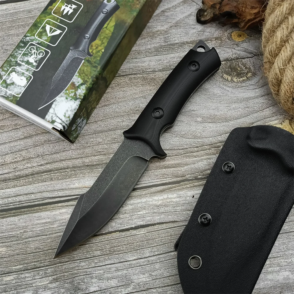 Sharp-Tactical-Portable-Fixed-Knife-8CR13Mov-Blade-G10-Handle-Camping ...