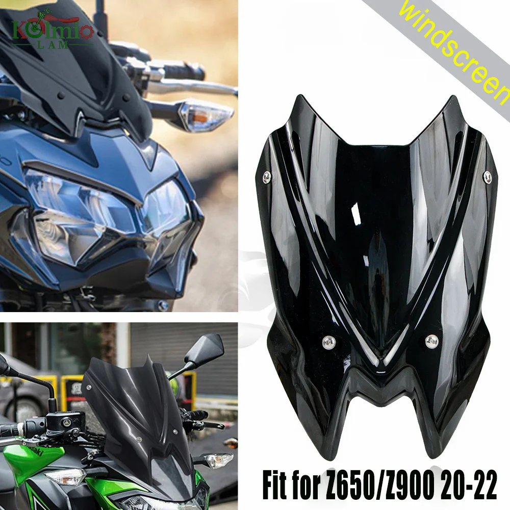 Fit-For-2020-2023-Kawasaki-Z900-Z650-Motorcycle-Windshield-Windscreen-Z ...