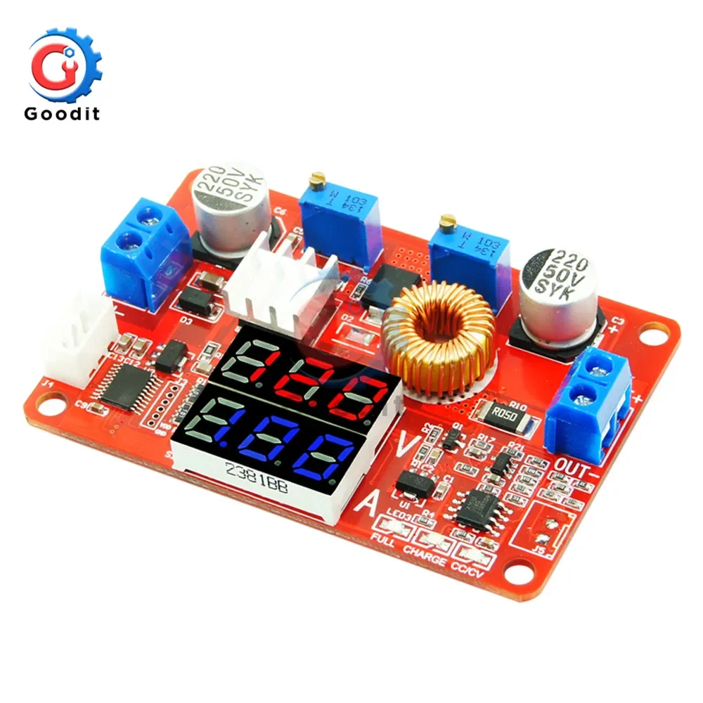 75W 5A Step-down Module Adjustable DC 5-35V To DC 1.25V~32V Constant ...