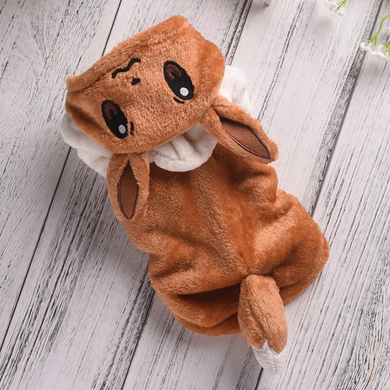 Coffee Fleece Dog Hoodie Autumn Winter Pet Chihuahua Clothes S XXL ...