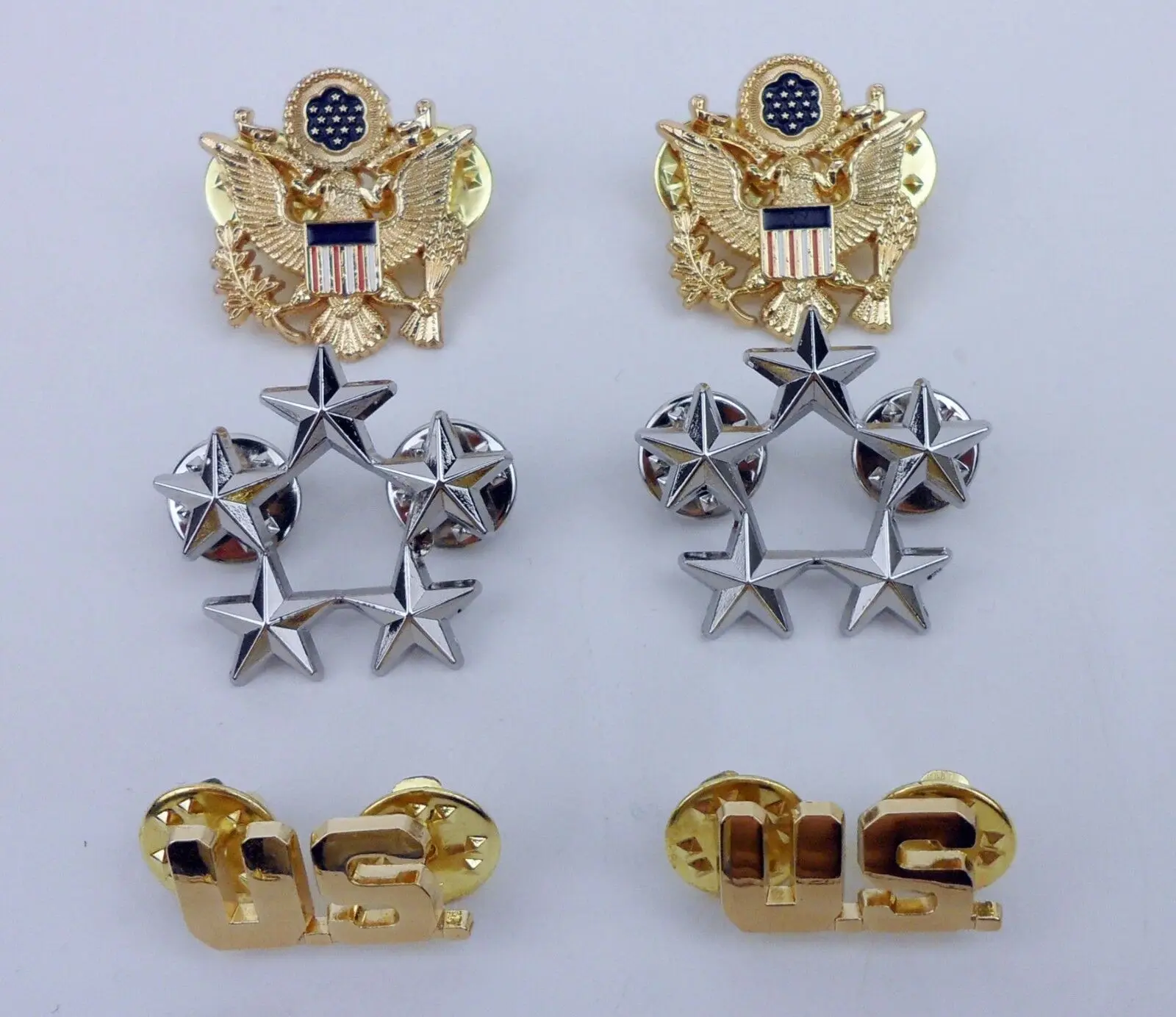Armyshop001 SET GENERAL OF US ARMY SHOULDER EPAULET U.S. ARMY FIVE ...