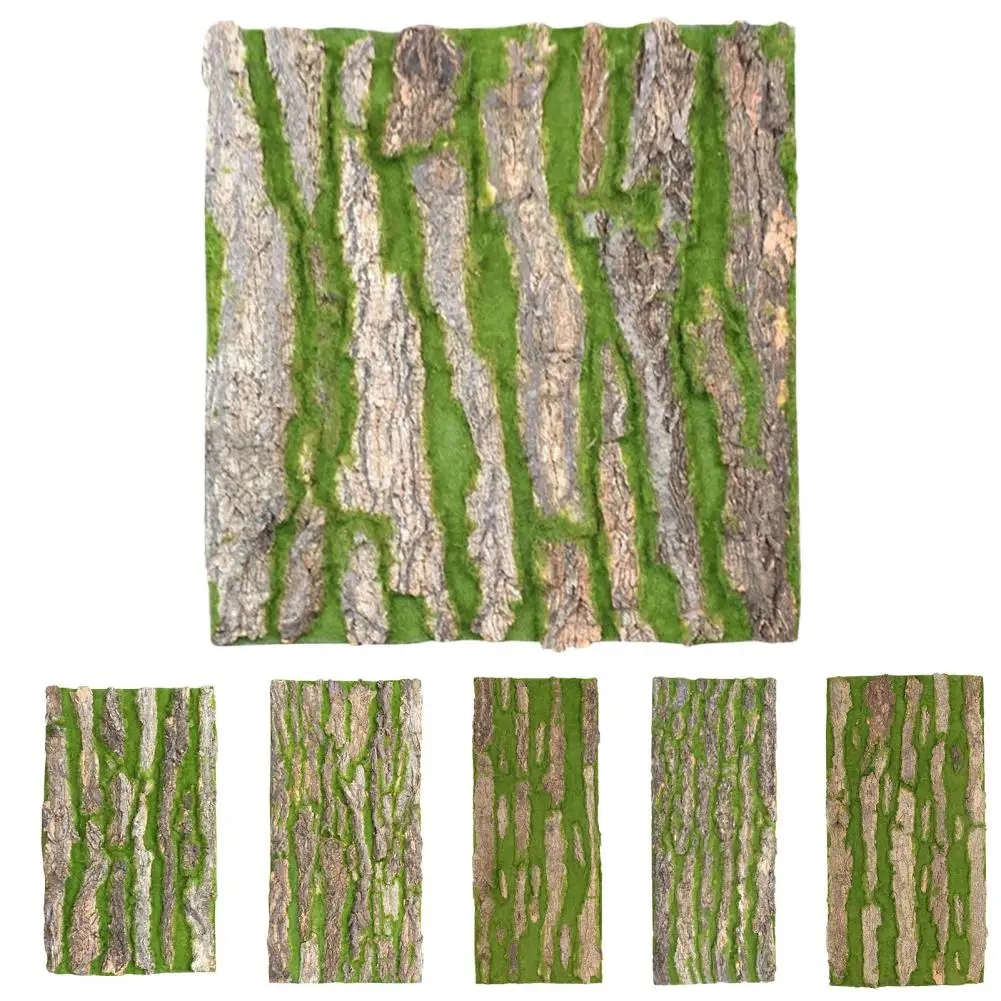 Artificial-Tree-Bark-Garden-Sewer-Tube-Faux-Tree-Bark-Green-Moss ...
