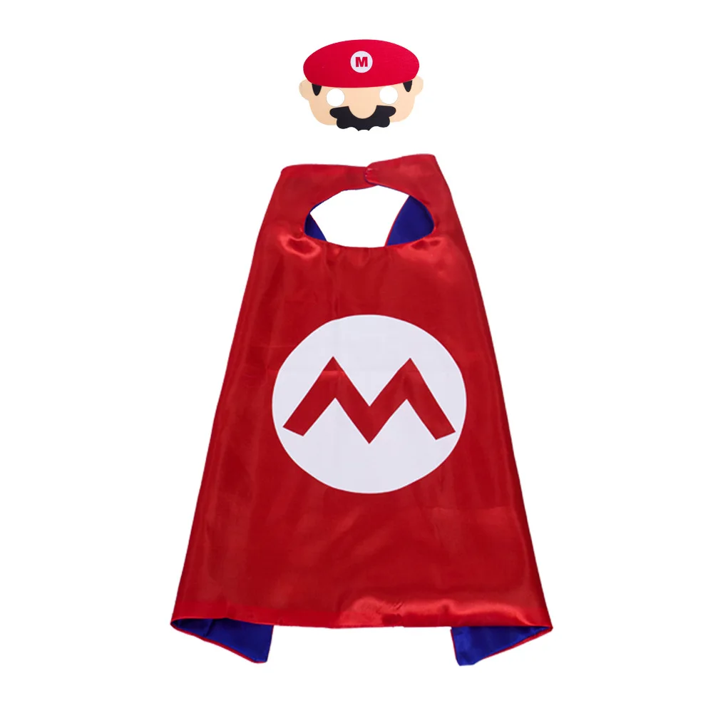 Super-Mario-Bros-Toy-Cartoon-Party-Cloak-Mask-Figuras-Anime-Mario-Luigi ...