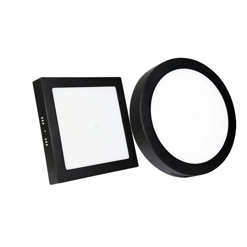 Ultra-Thin-Surface-Mounted-Round-Square-LED-Panel-Lights-6W12W18W24W ...