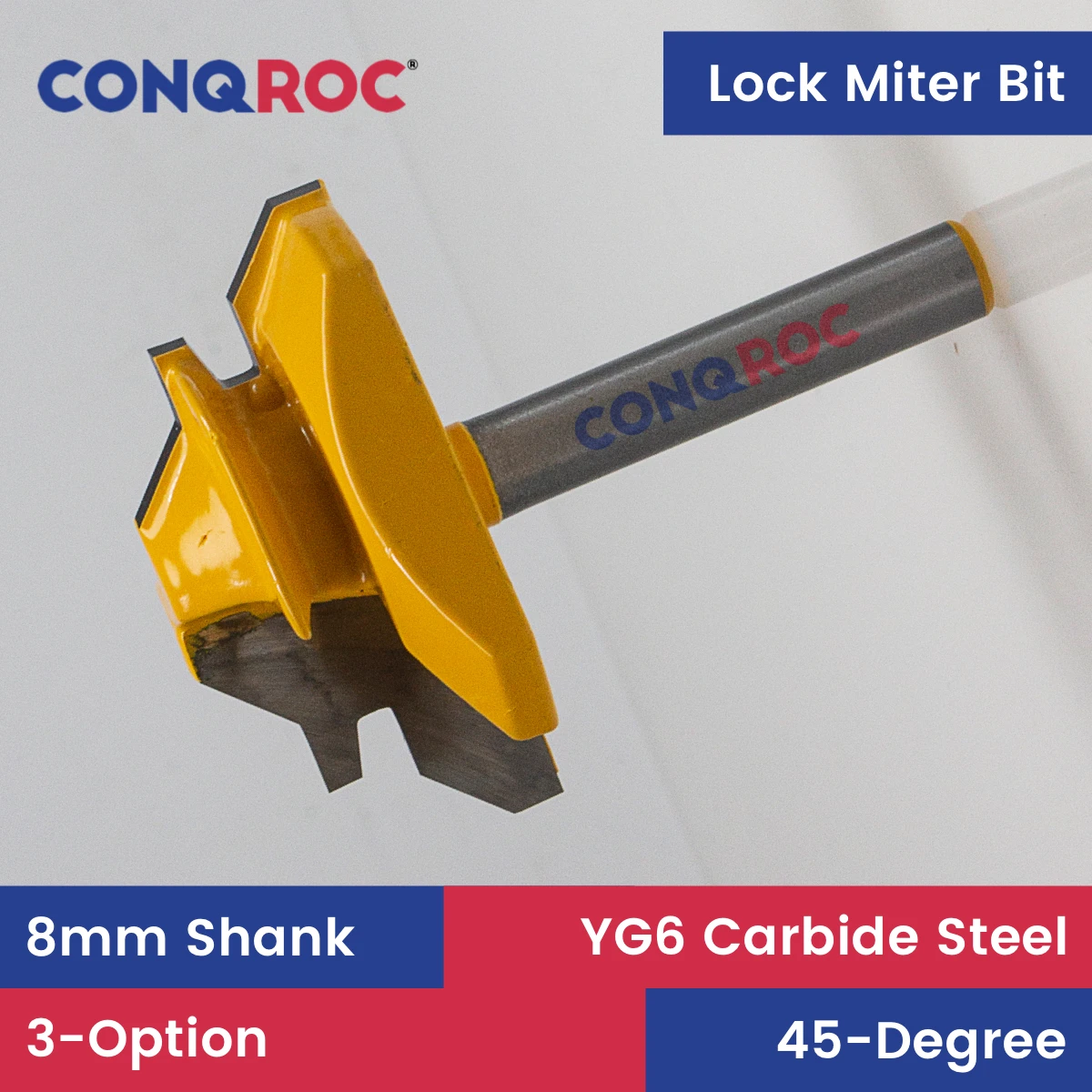 8mm-Shank-45-Degree-Lock-Miter-Router-Bit-3-Option-Woodworking-Glue ...