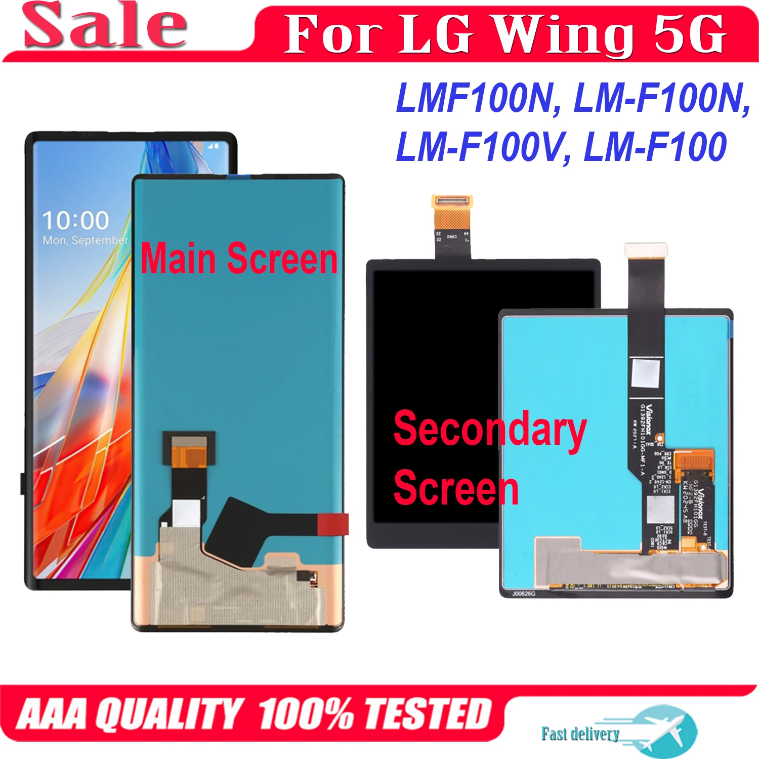 OLED-For-LG-Wing-5G-LCD-Display-LMF100N-LM-F100N-LM-F100V-LM-F100-Touch ...