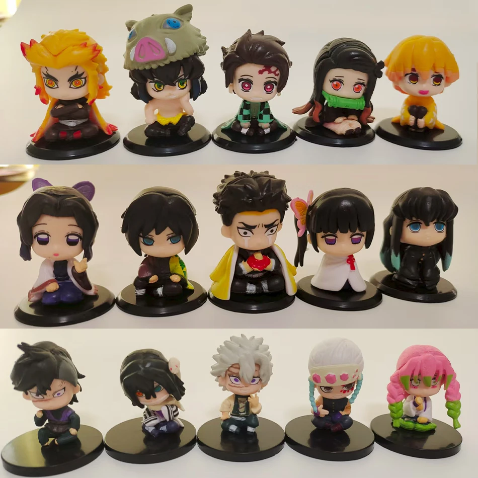 Figura de Demon Slayer de juguete de Anime Kimetsu no Yaiba versión Q ...
