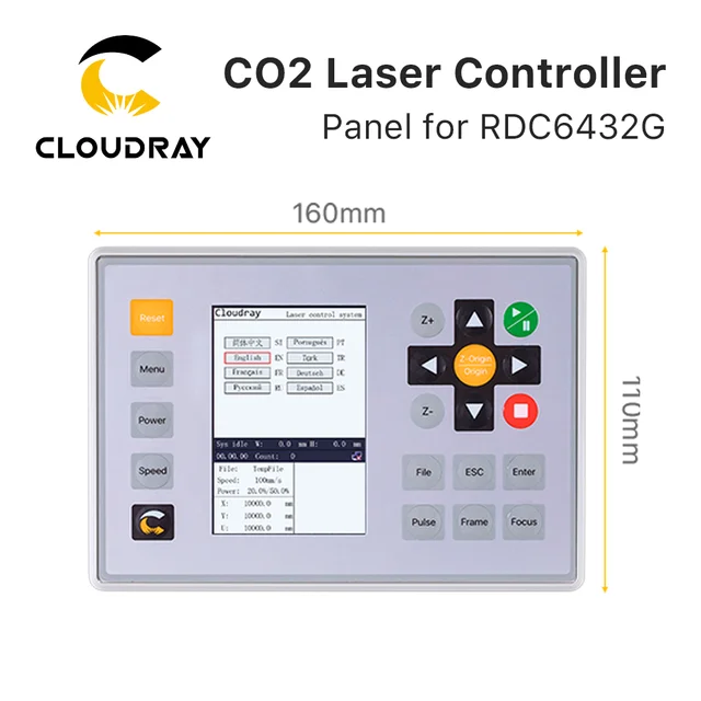Cloudray CO2 Laser Controller Panel for Ruida RDC6445G RDC6442S ...