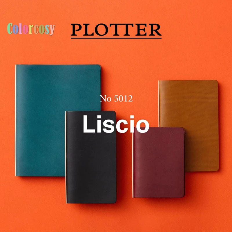 Premium Leather Plotter Liscio Notebook Set - A5 M5 A6,High Quality,6 ...