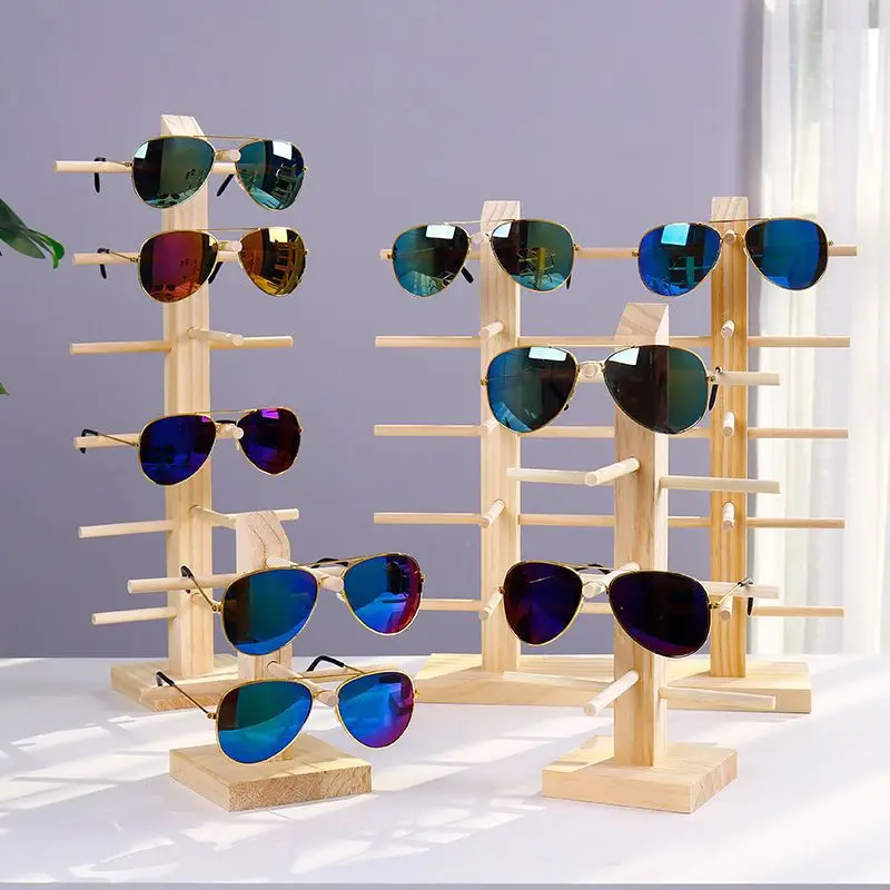 Multi-Layers-Wood-Sunglass-Display-Rack-Shelf-Eyeglasses-Show-Stand ...