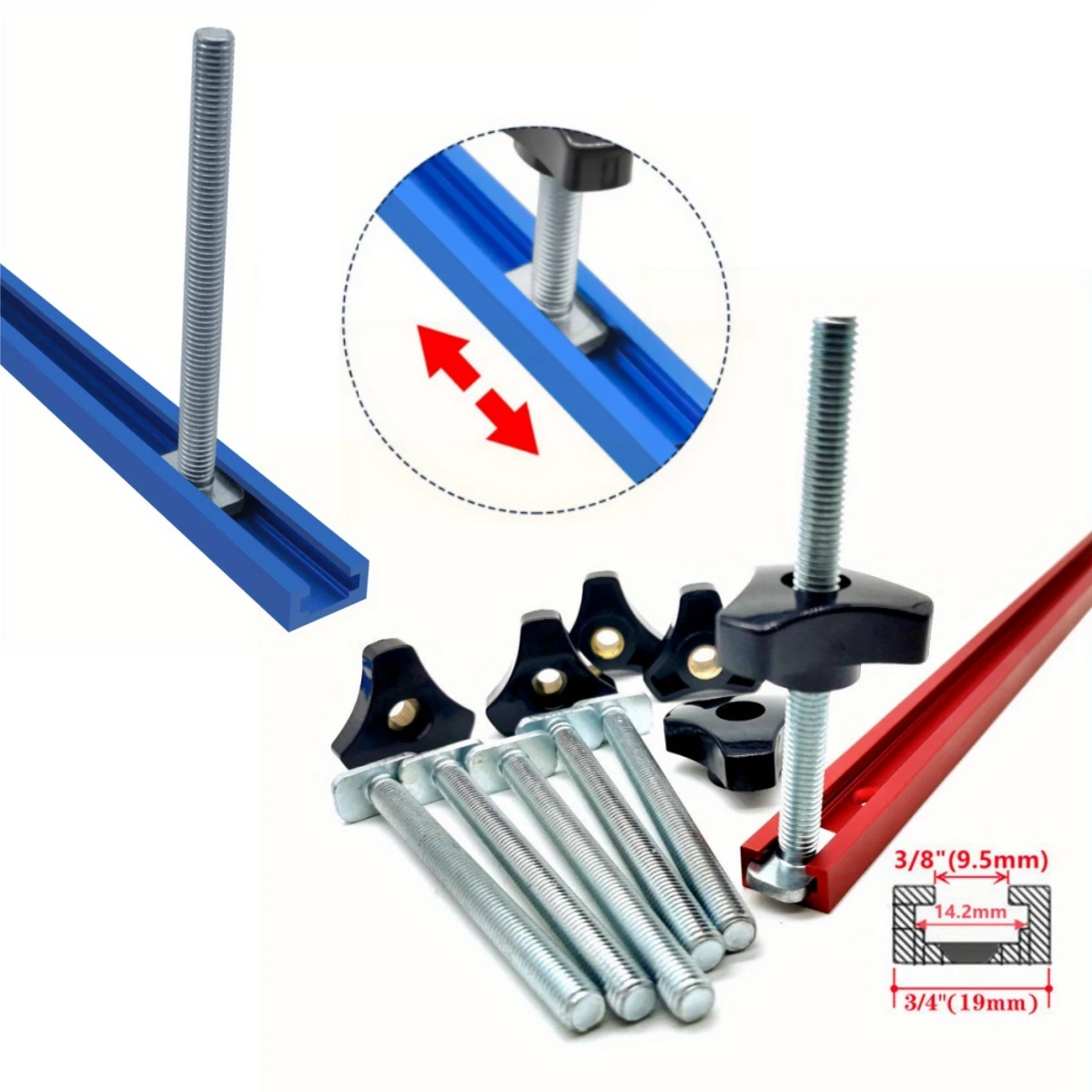 1-5-Pack-T-Bolt-and-Nut-Set-Woodworking-Tool-Jigs-Screw-Fixture ...