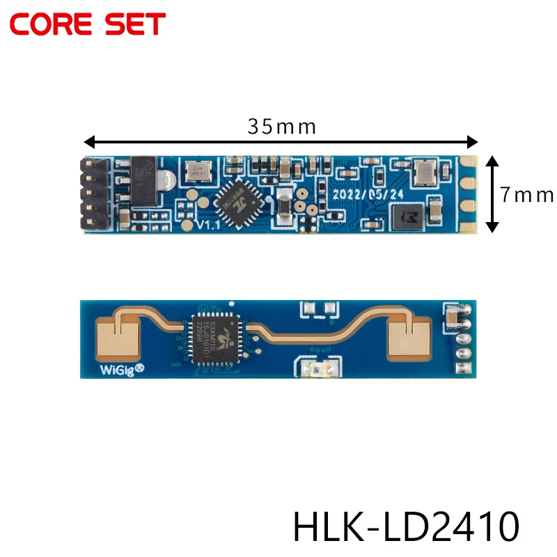 Hlk-ld2410 24g Fmcw 24ghz Smart Human Presence Sensing Radar Module Millimeter Wave Motion ...