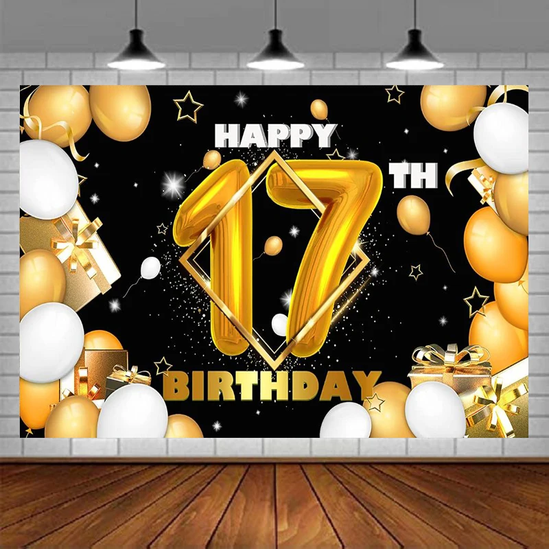 Happy 17th Birthday Banner