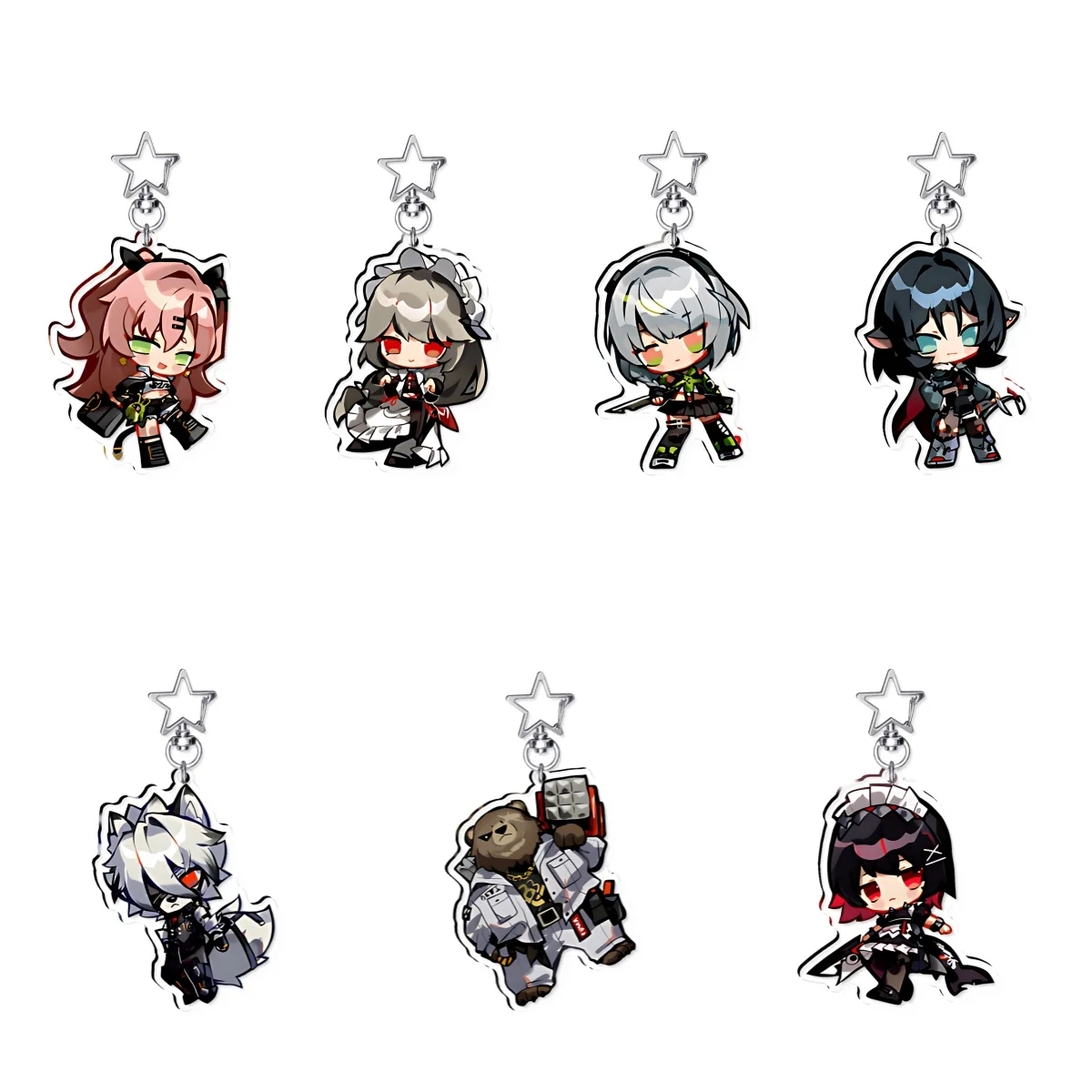 Hot-Game-Zenless-Zone-Zero-Nicole-Demara-Billy-Kid-Von-Lycaon-Keychains ...