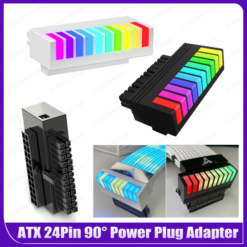Atx-24pin-90-Graden-Stekker-Adapter-9-Led-Argb-Power-Mainboard ...