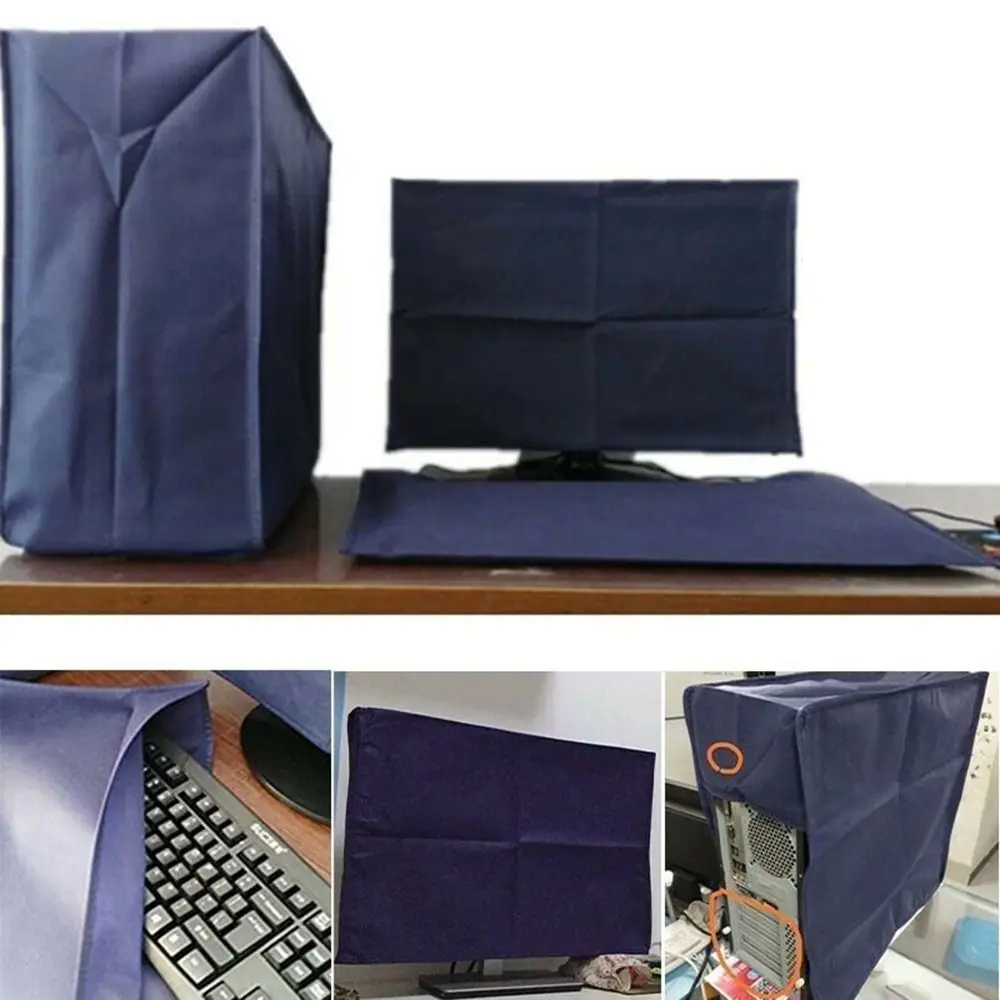 3PCS-Dust-Cover-Desktop-Monitor-Computer-PC-Dustproof-Case-Keyboard ...