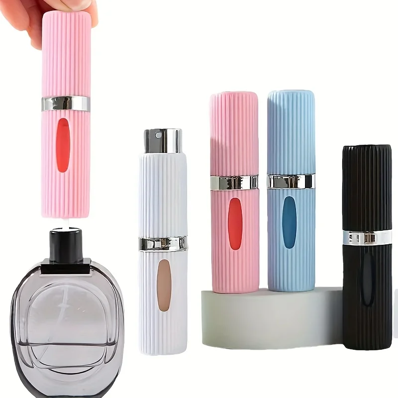8ml Rotating Bottom Filled Perfume Bottle Sub-Bottle Self-Pump Spray ...