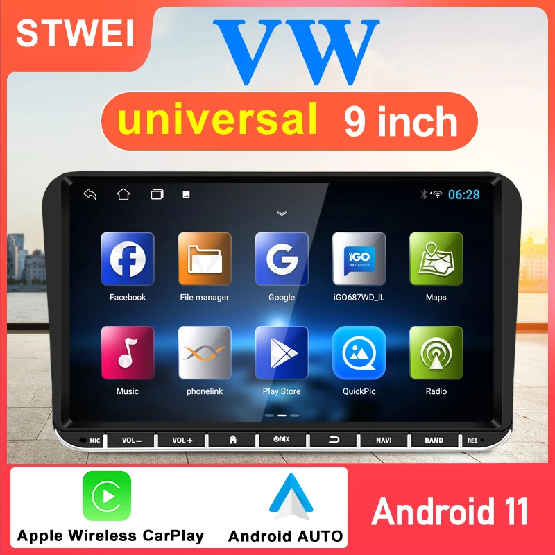 9-inch-For-Volkswagen-Skoda-Octavia-Golf-GPS-4G-Wifi-DSP-Carplay ...