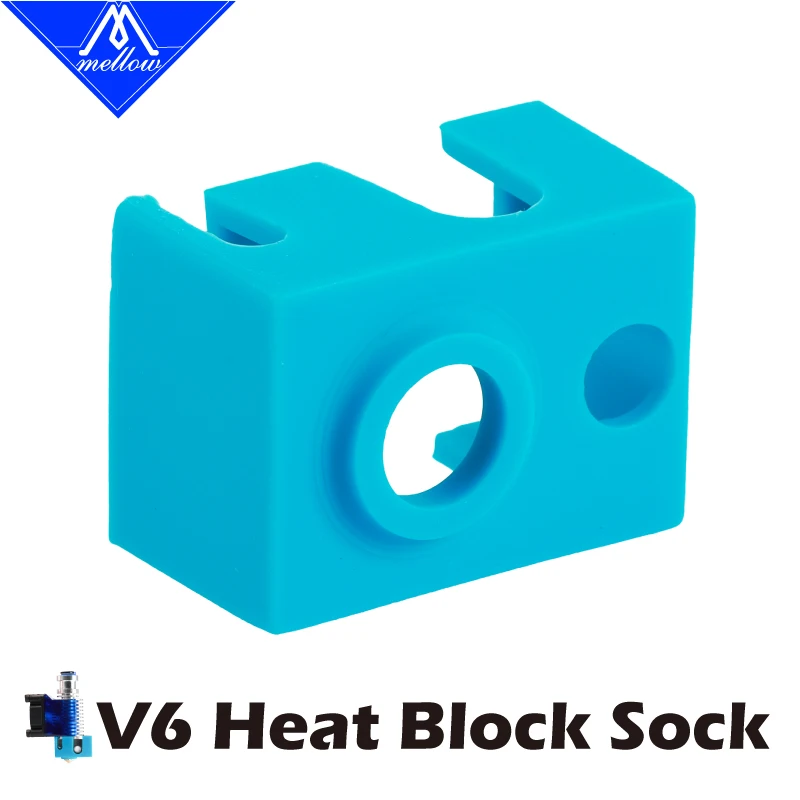 Mellow High Quality Cartridge Heater Block Silicone V6 Socks For 3d ...