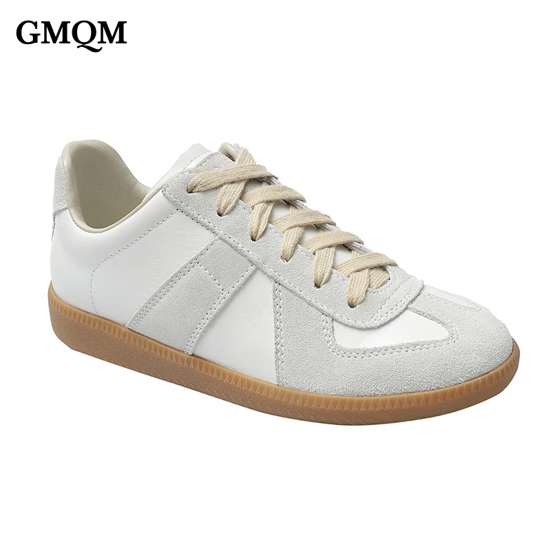 GMQM Brand Fashion Women's Casual Sneakers Genuine Leather Patchwork ...