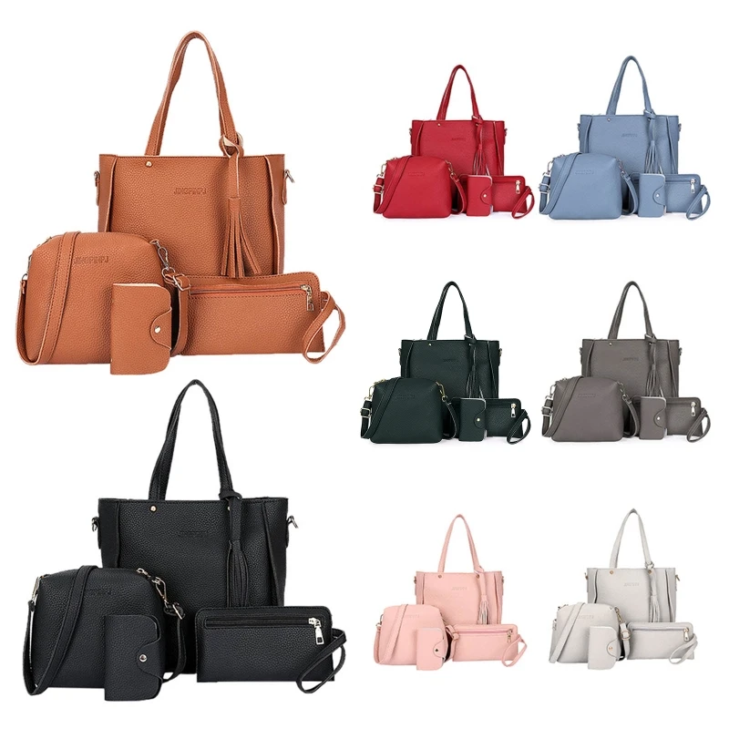 Conjunto-de-bolso-para-mujer-bolsos-de-hombro-bolso-cruzado-tarjetero ...