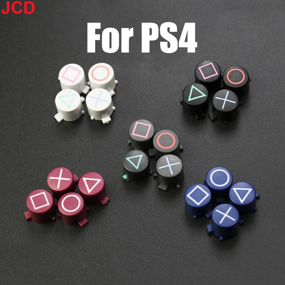 Jcd PS4 PS4 x abxy用プラスチックボタンキット,1セット,円形,正方形,三角形,ボタン,PS4用修理部品,スリムプロ ...